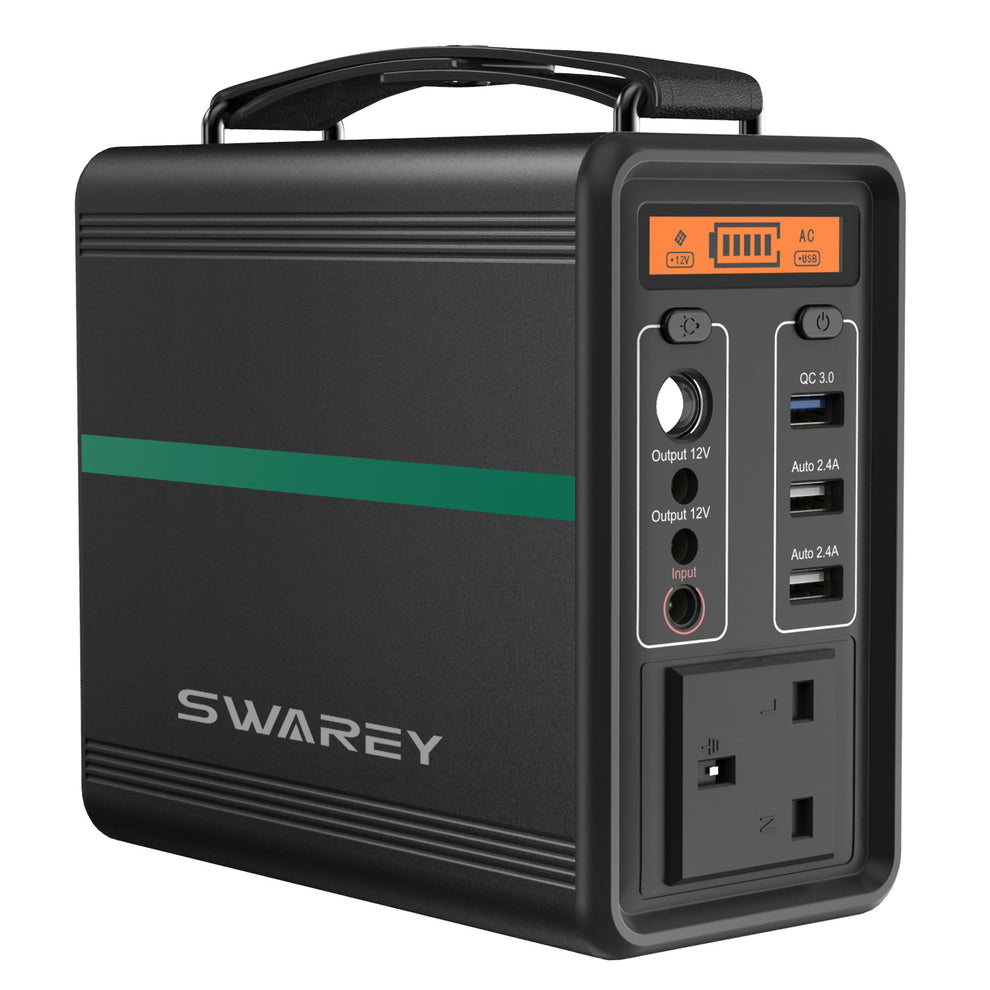 SWAREY 166Wh Portable Power Station Solar Generator Outdoor Generator ...