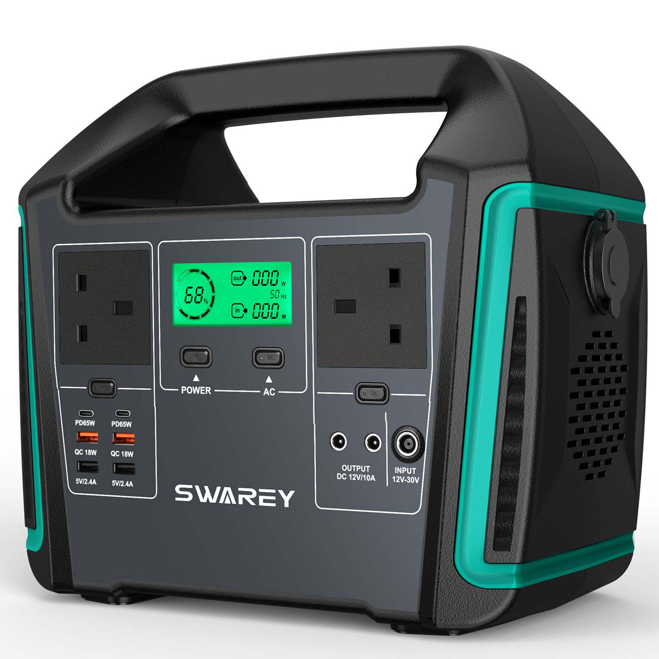 SWAREY Portable Power Station S1000, 725Wh Lithium-ion Battery Solar G ...