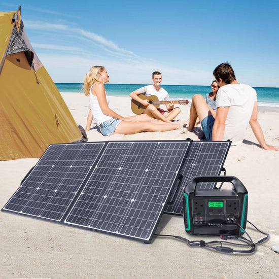 SWAREY Portable Power Station S1000, 725Wh Lithium-ion Battery Solar G ...